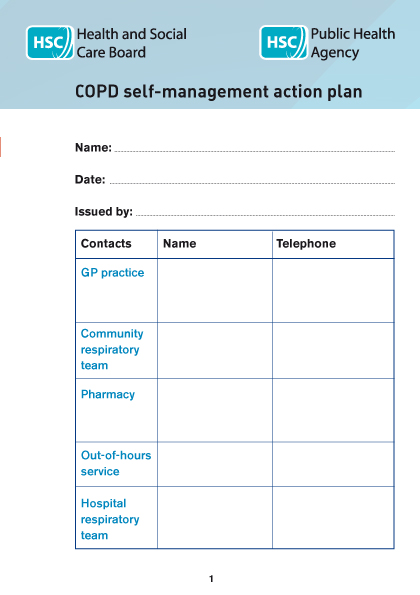 Chronic obstructory pulmonary disease (COPD) self-management action ...