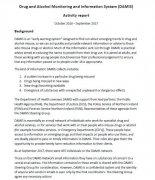 DAMIS (Drug and Alcohol Monitoring and Information System) Activity ...