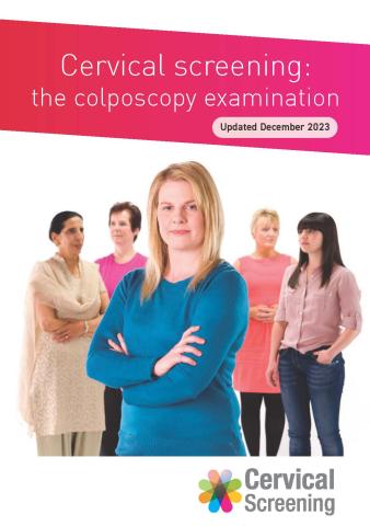 Cervical screening: the colposcopy examination | HSC Public Health Agency